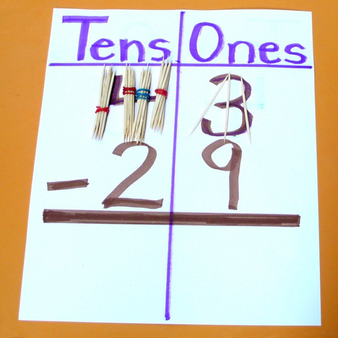 Popsicle Stick Regrouping Fun – Lesson This